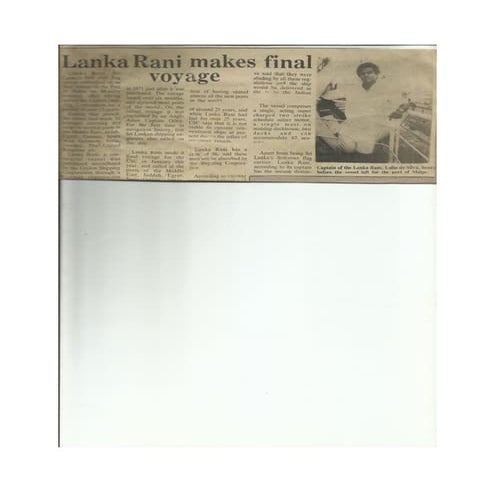 Lalin on Lanka Rani | PDF