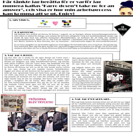 KarolinaSturén.Min arbetsprocess | PDF