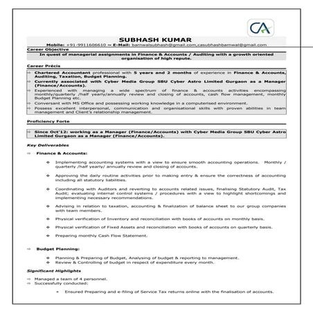 Updated Resume | DOC