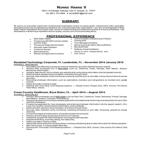 Norris Harris DS Resume | DOCX