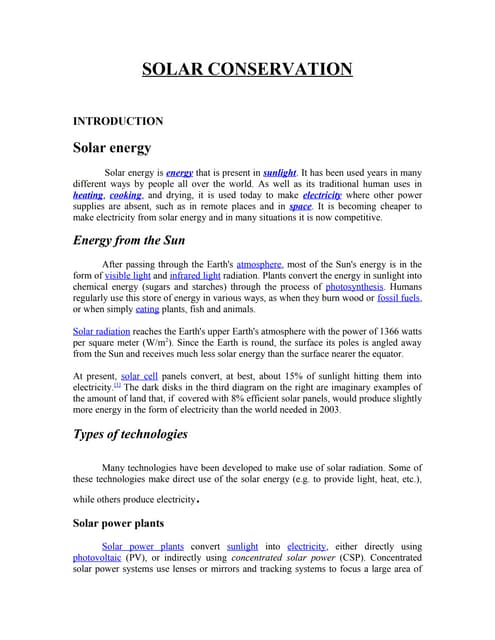 1.introduction to Solar Energy | PPT
