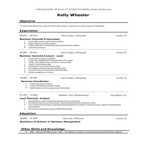 Kelly Wheeler Resume 09-2016 | DOCX
