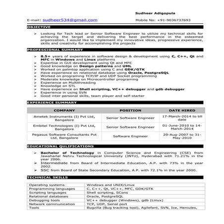 Sudheer | DOC | Operating Systems | Computer Software and Applications