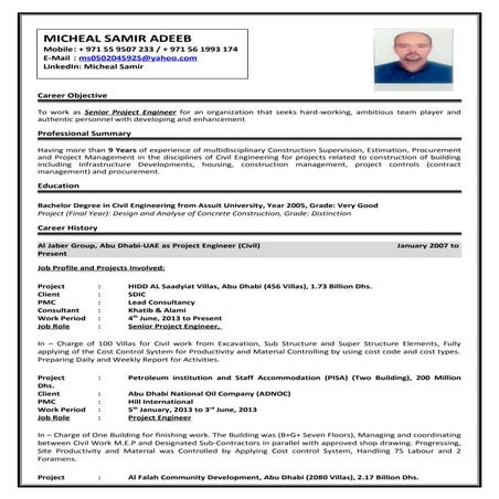 Michael Samir C.V | PDF