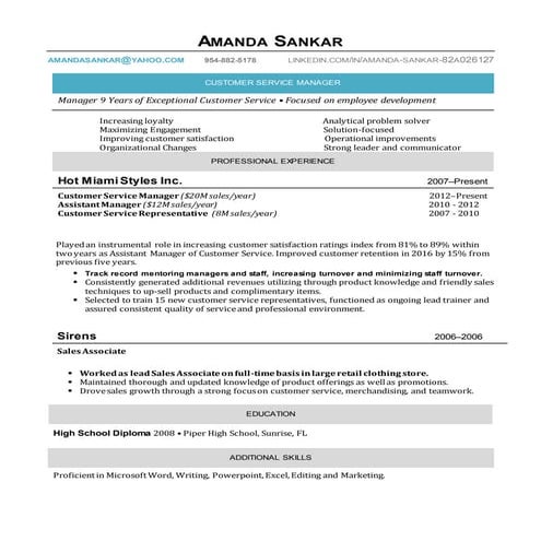 Amanda Sankar's Resume 1 | PDF