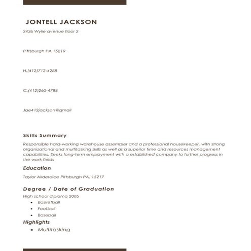 RESUME 2016 | DOC