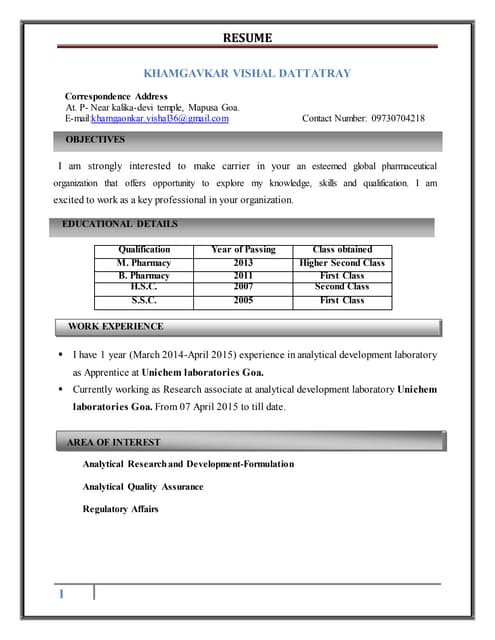 Geetha's Resume for PV | PDF