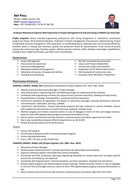 CV - Mitesh Soriya - Project Manager