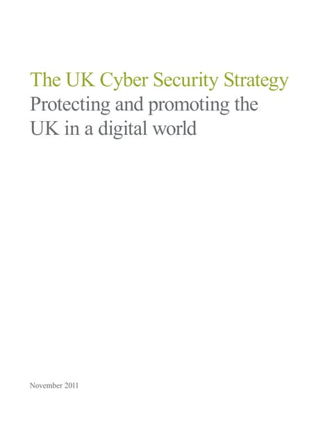 UK National Security Strategy 2025 Summary | PPTX