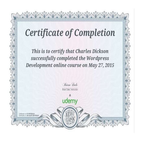 WordPress Development Certificate | DOCX | Web Development | Internet