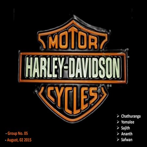 HARLEY DAVIDSON & ITS BRANDING STRATAGIES | PPTX