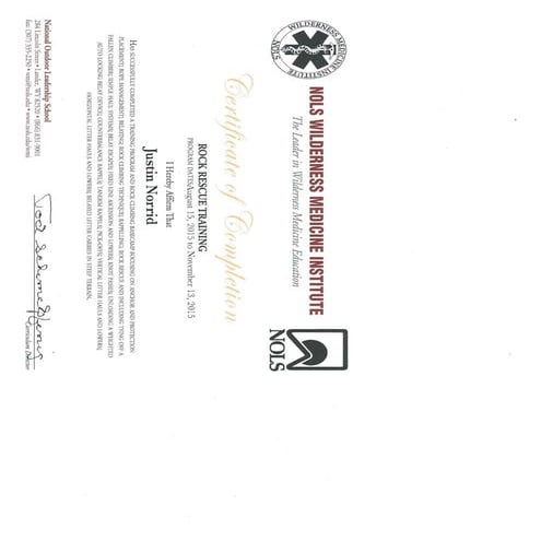 Rock Rescue Certification | PDF