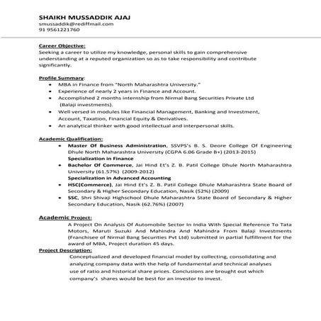 Resume | PDF