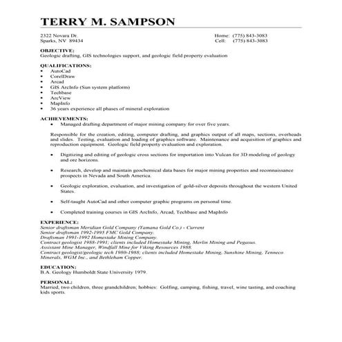 Terry Sampson presentations