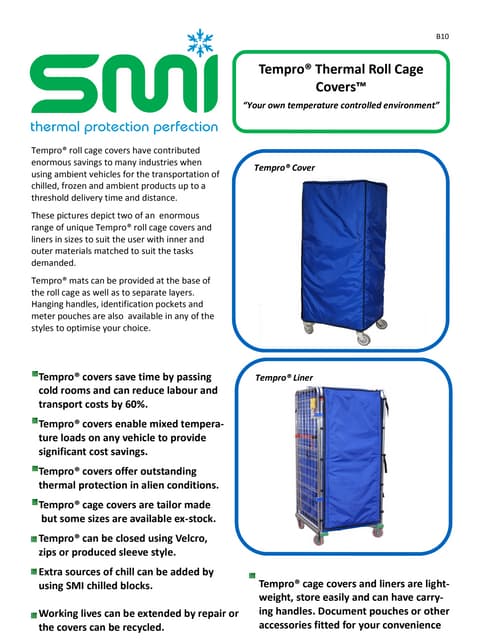 Tempro®Adjustable Pallet Covers™ | PDF