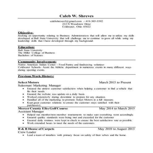 Erica anders resume* | DOCX