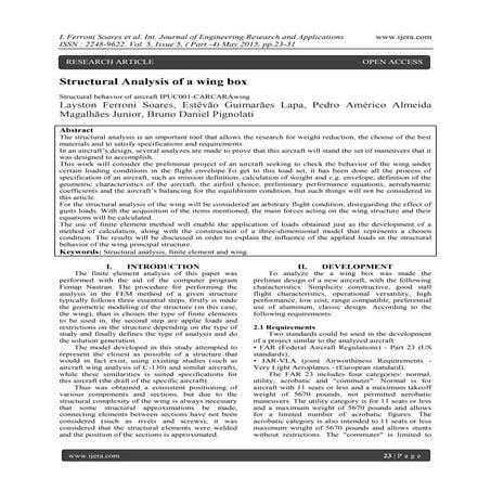 Structural Analysis of a wing box | PDF