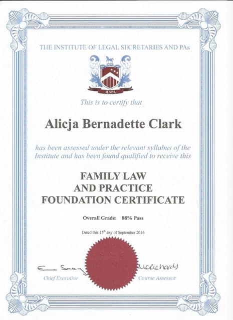 Wills & Probate Certificates 02.10.15