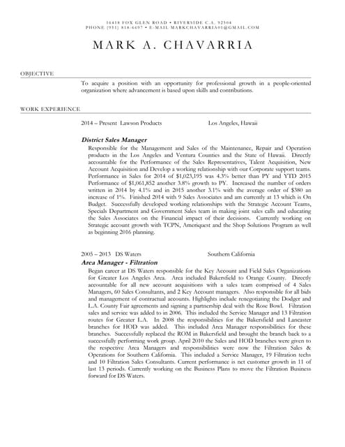 Rick T Resume | DOCX | Sales | Business