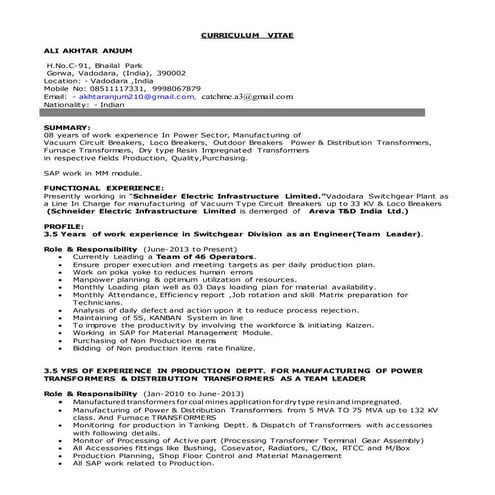 C.V_Ali_Akhtar Anjum | PDF