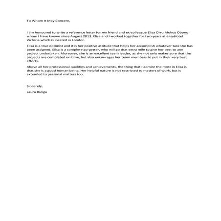 BC Hydro Reference Letter | PDF
