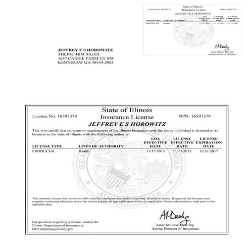Illinois Life and Health Insurance License | PDF