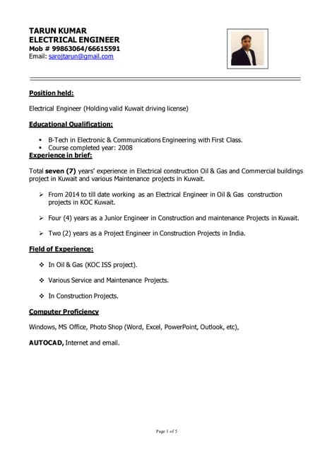 ELECTRICAL DESIGN ENGINEER LT & HT PANELS | PDF | Civil Engineering ...
