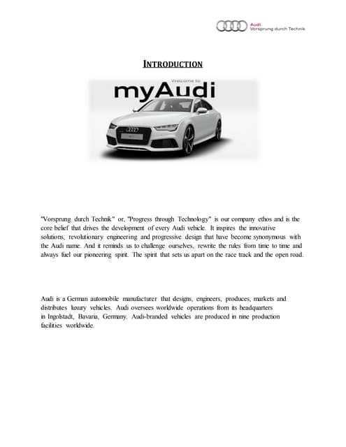 Audi presentation | PPT