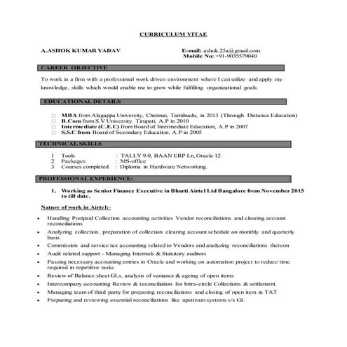 Mohana Resume V1-2016 | DOC