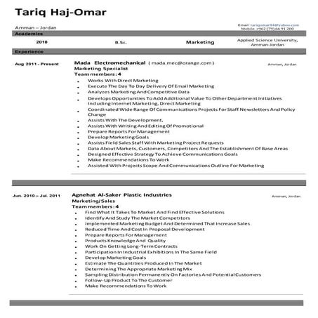 Tariq Hajomar CV | PDF