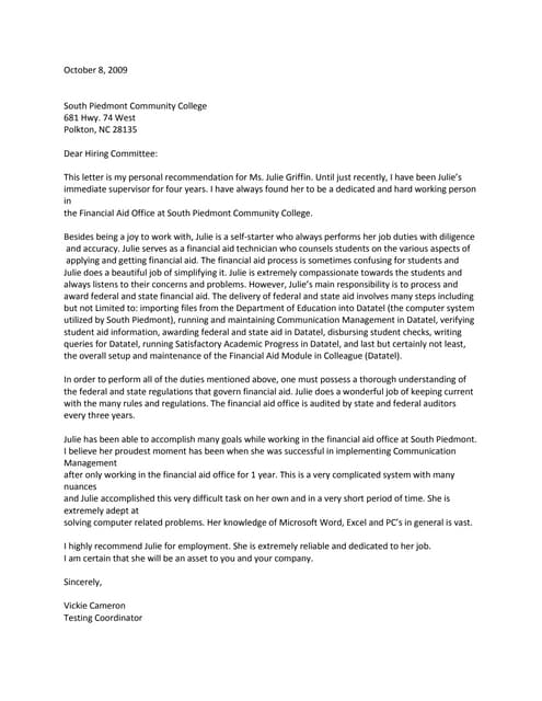 Julia Lefkovits Recommendation Letter Mike Reynolds Hesc | DOC | Business | Business and Finance