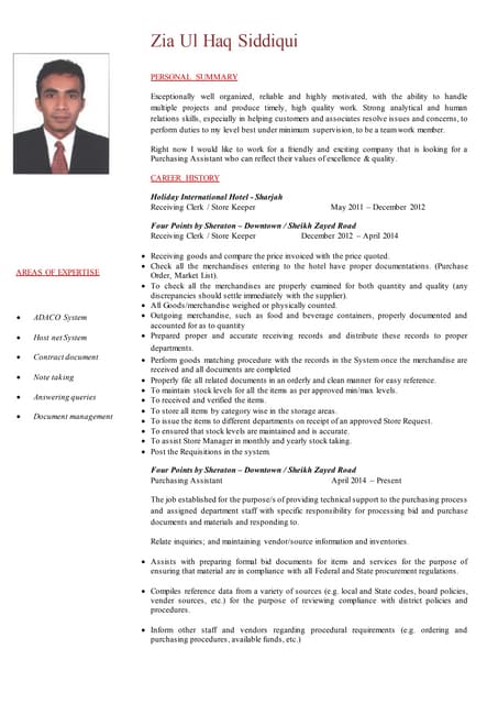 store-incharge-resume