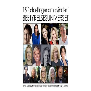 KIB - E-BOG 15 FORTÆLLINGER KVINDER I BESTYRELSER DECEMBER 2016 | PDF
