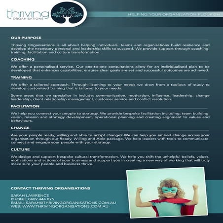 Thriving Organisations Overview | PDF