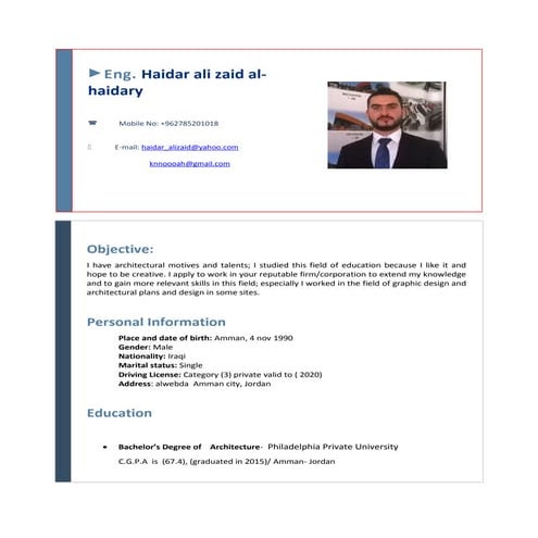 haidars cv | DOC