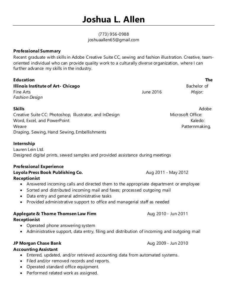 Joshua Allen Resume Revised