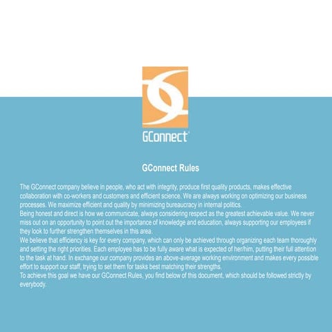 GConnect Rules | PPT