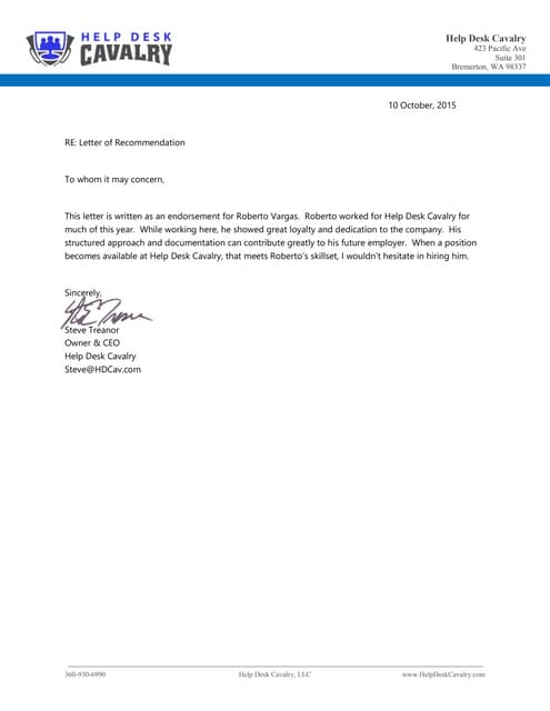 Reference letter Valverde | PDF