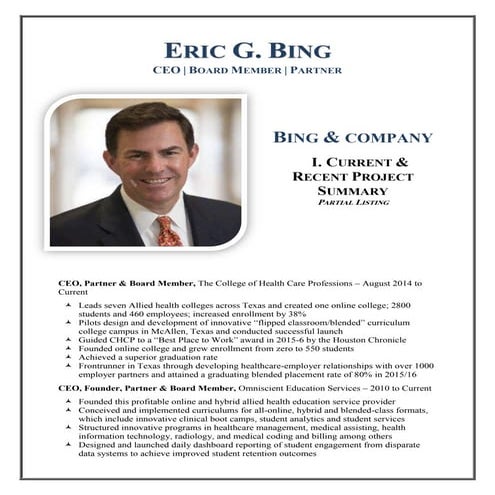 EricBing-ProjectSummary 11617F | PDF