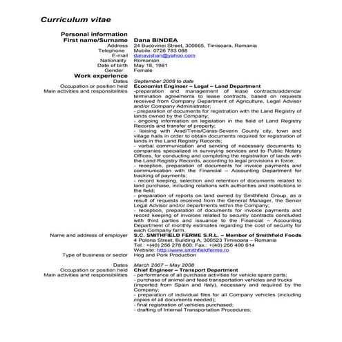 dina cv no pic | DOCX