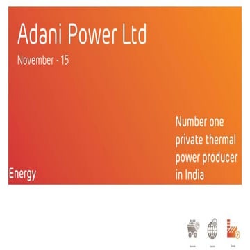 Adani Power Presentation | PPT