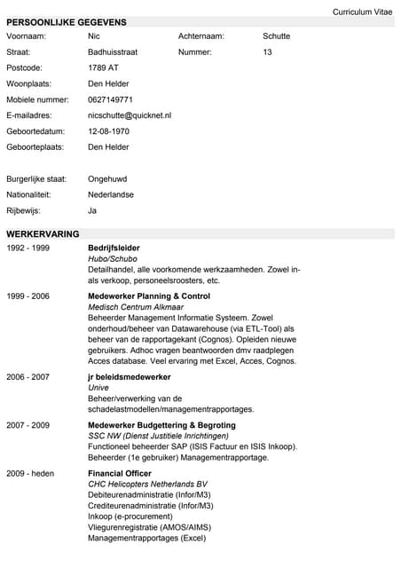 Curriculum Vitae | PDF