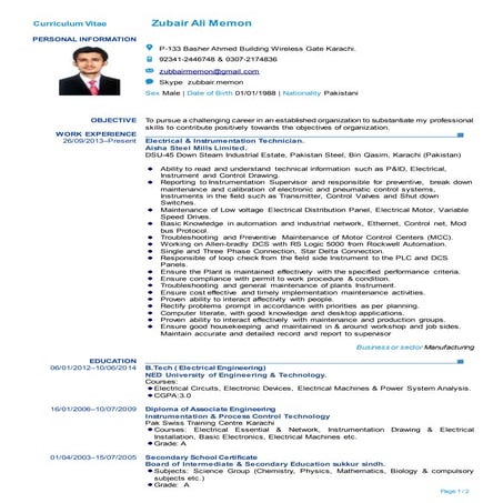 Zubair CV OK | PDF