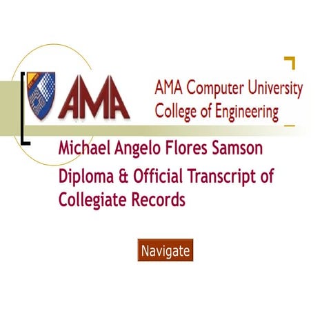 Michael - Academic Profile - Enhanced.PPT