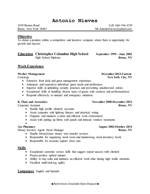Daws Jackson Resume November 2016 | PDF