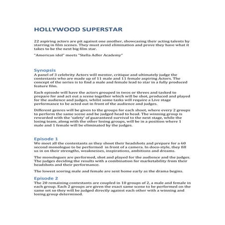 HOLLYWOOD SUPERSTAR.1. | PDF