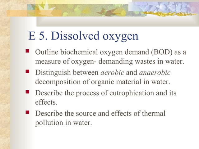 Dissolved oxygen | PPTX