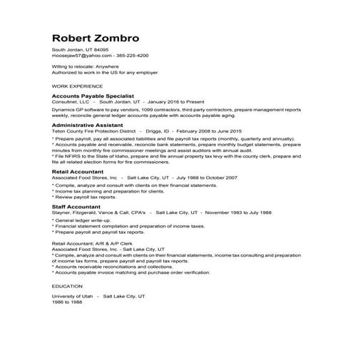 Jamie Resume 10202016 | PDF
