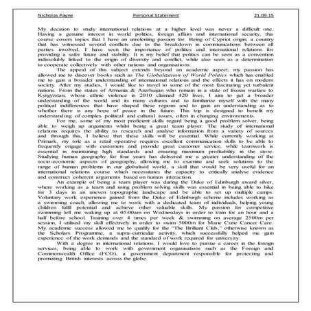 Personal statement | PDF