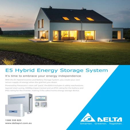 E5 Hybrid Solar Inverter and 6kwh DC Coupled Battery. With Backup ...